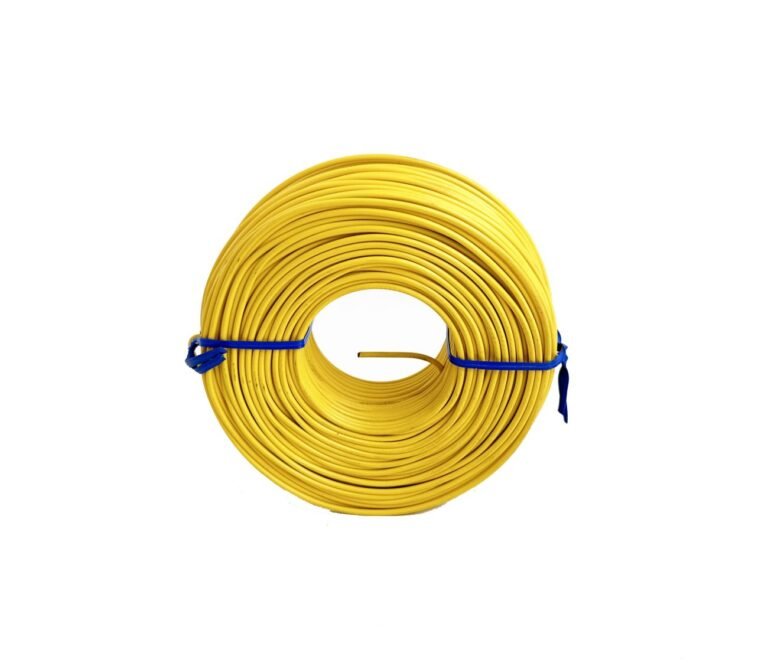 23-265 16 Gauge Reinforcement Coil Yellow PVC Coated Tie Wire - Zeluga