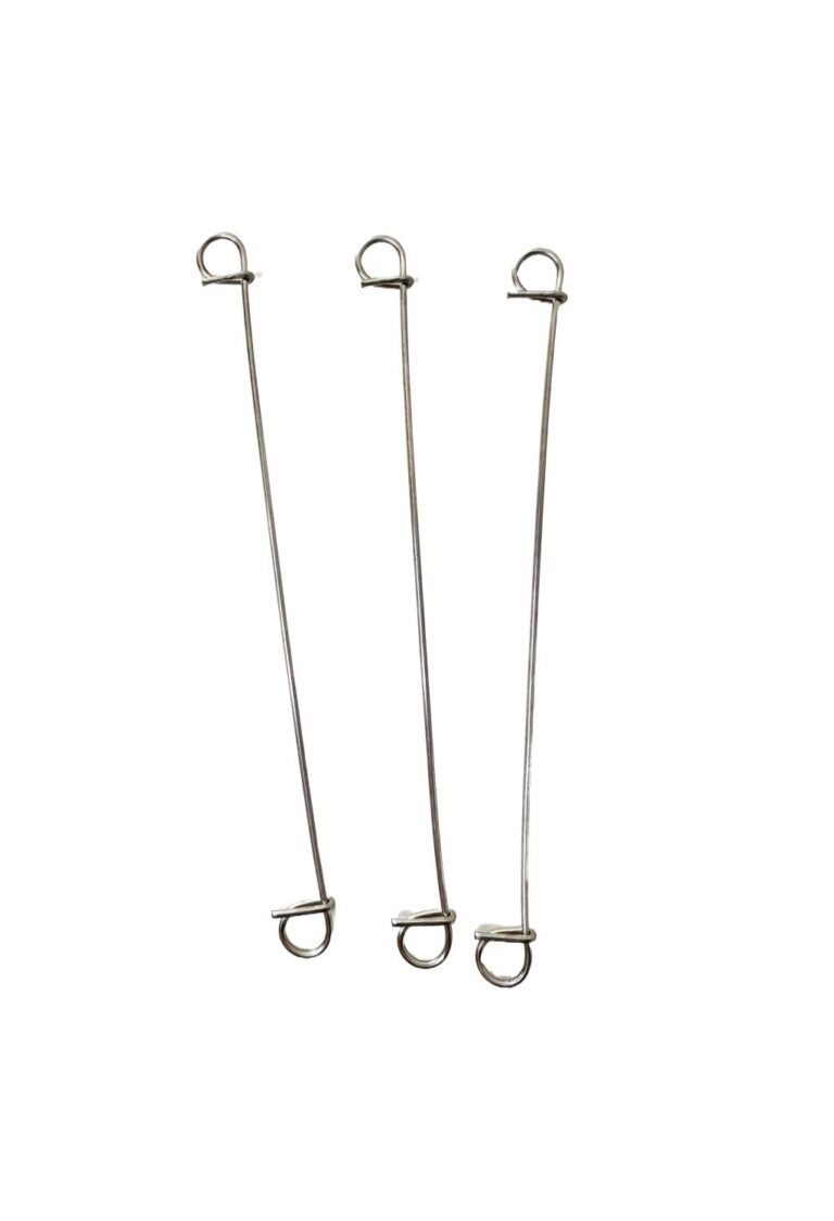 23-267 6in. 16G Galvanized Steel Double Loop Reinforcement Cable Rebar ...