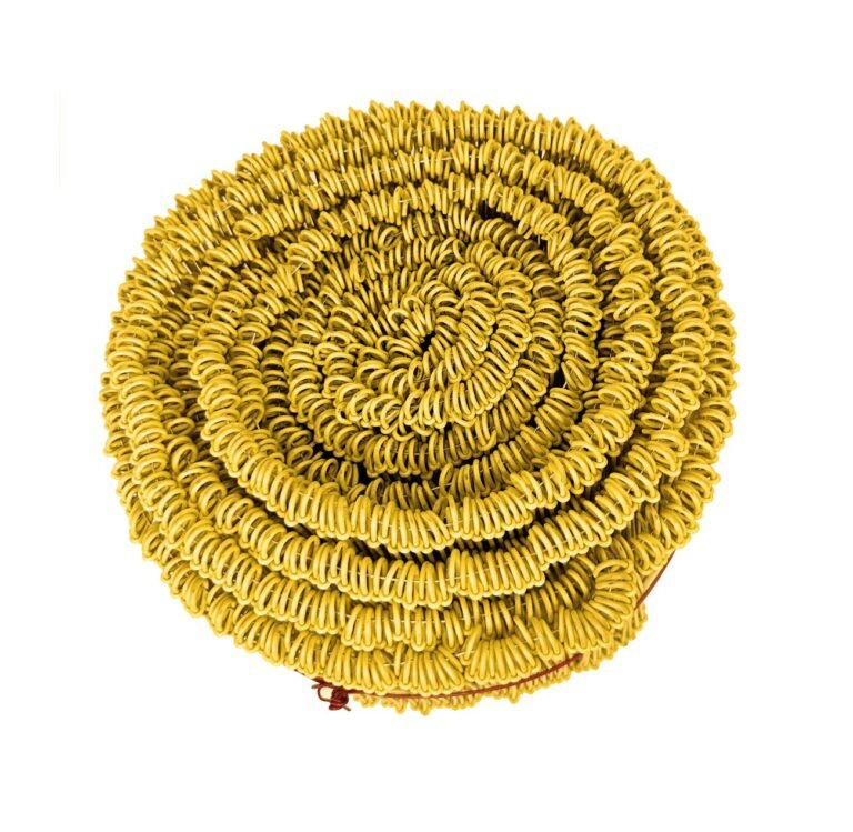 23-269 6in. 16G Yellow PVC Coated Double Loop Reinforcement Cable Rebar ...