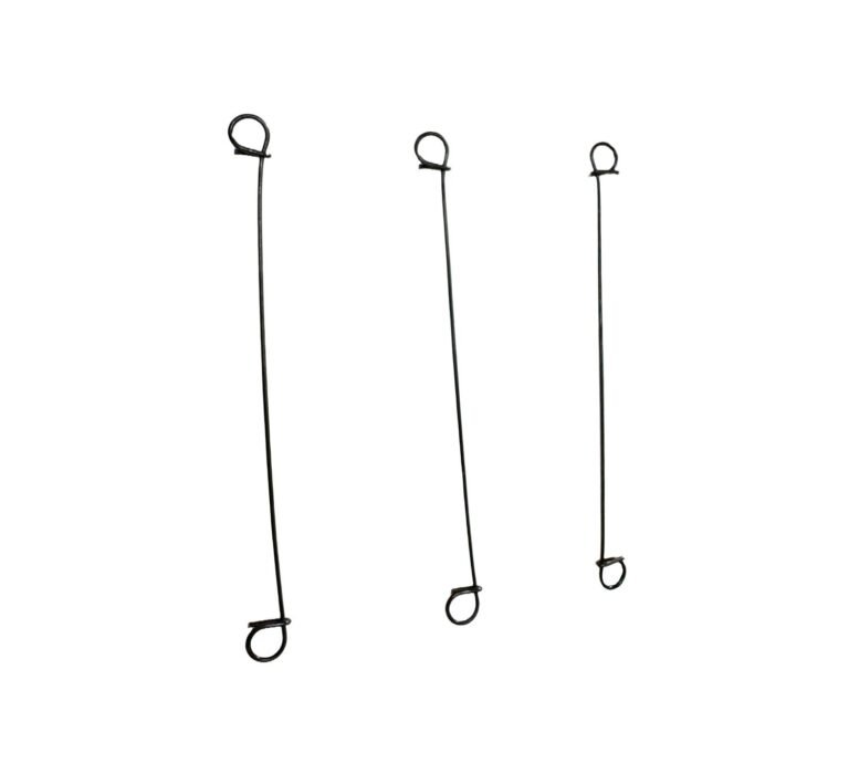 23-270 6in. 16G Black Annealed Steel Double Loop Reinforcement Cable ...