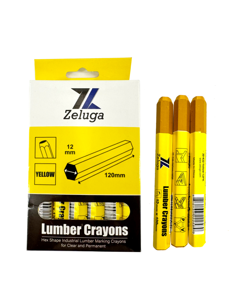30-432 4.5in. x 1/2in. Hex Shape Industrial Lumber Marking Crayons for ...
