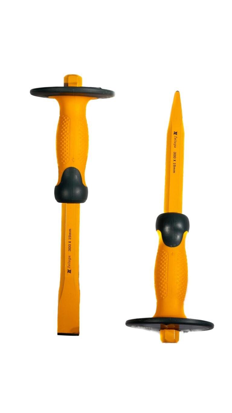 25-384 12 inch Heavy Duty Hex Pointed Head and Flat Head Chisel with ...